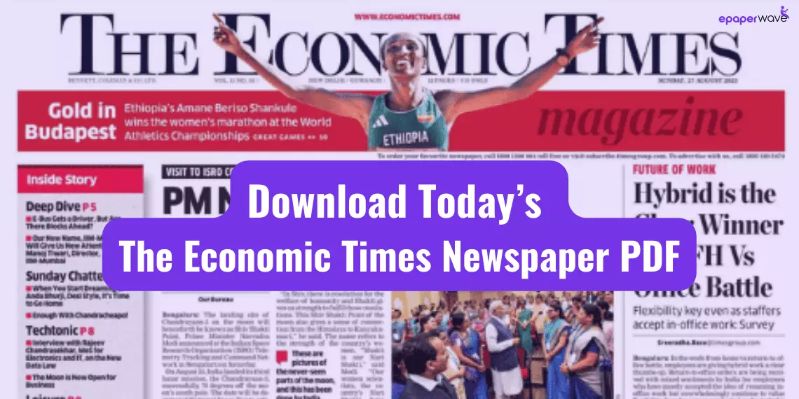 Download The Economic Times PDF Newspaper Free - epaperWave